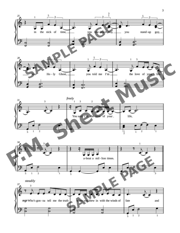 LOML (Easy Piano) By Taylor Swift - F.M. Sheet Music - Pop Arrangements by Jennifer Eklund